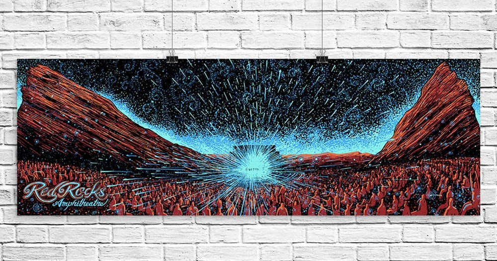 INSIDE THE ROCK POSTER FRAME BLOG: James Eads Red Rocks Amphitheater Print