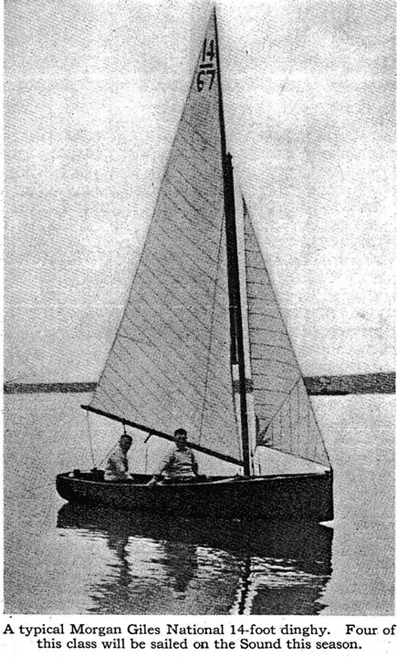 Classic International 14 dinghy: 1927 Long Island International 14's