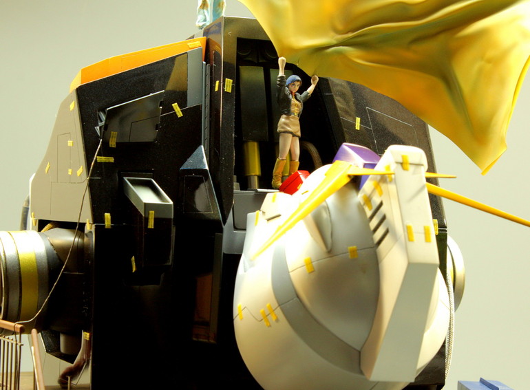 Custom Build: Full Scratch nu Gundam Head "Londo Bell's Flagship Machine"