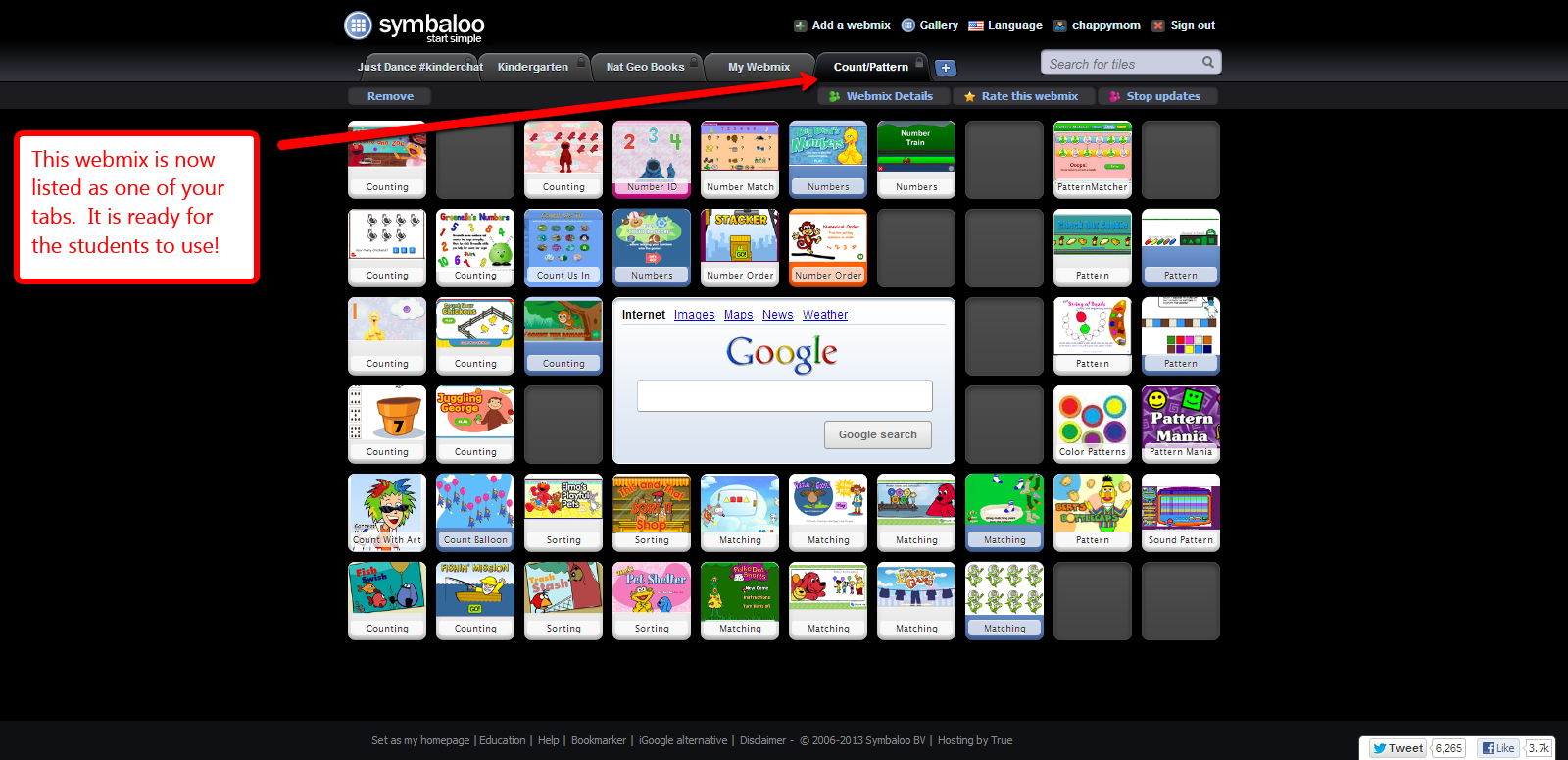 Mrs. Becky's Kindergarten Blog: Using Symbaloo in the Classroom