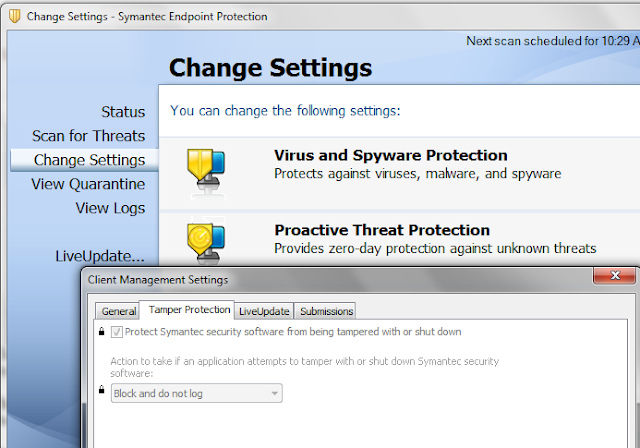 Disabling Symantec Endpoint Protection (SEP) - Misconfiguration