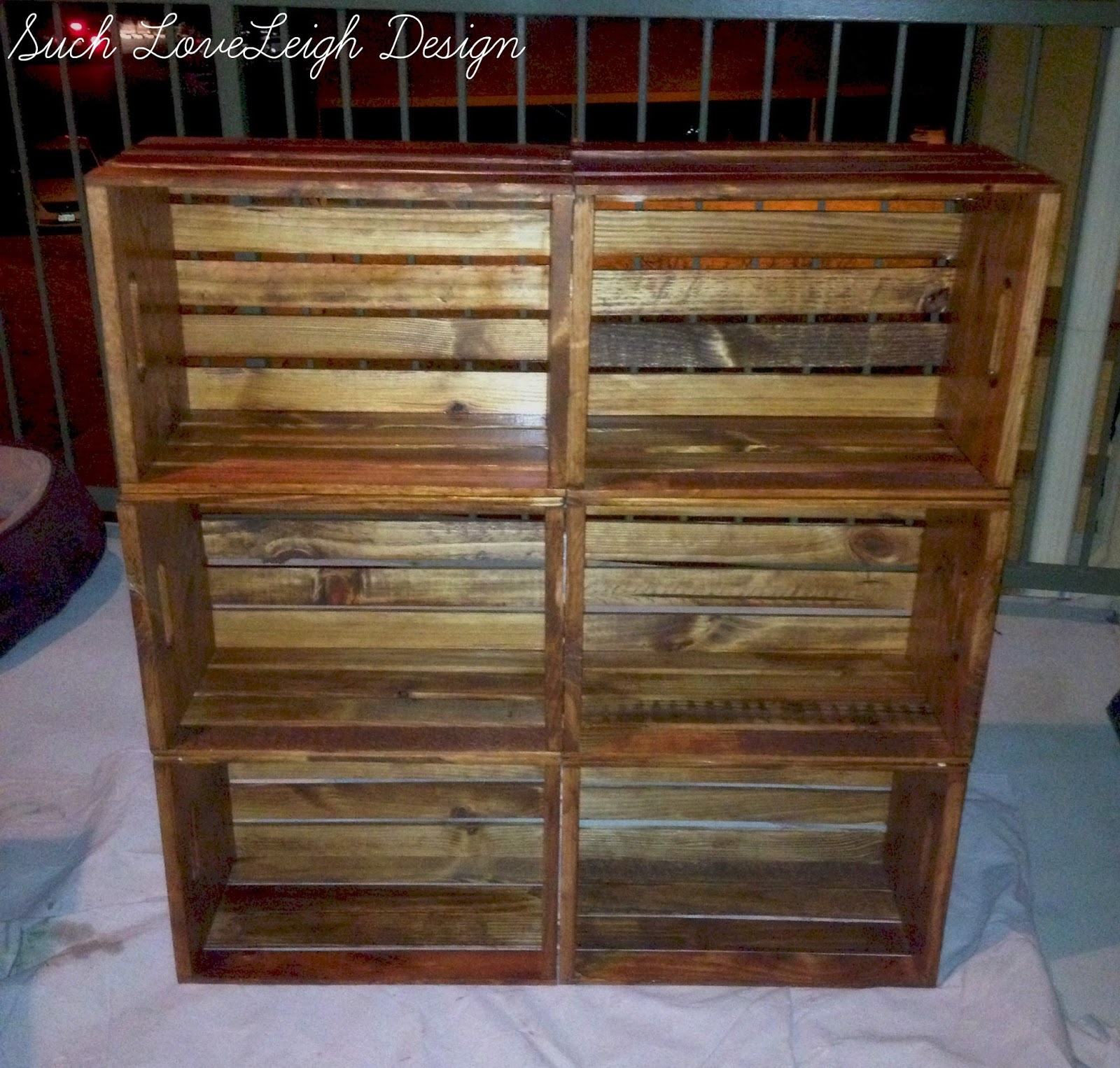 The LoveLeigh Life : DIY Craft Crate Bar Cart
