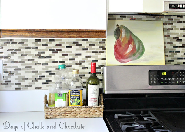 Easy DIY Self-Adhesive Faux Tile Backsplash | Days of Chalk and Chocolate