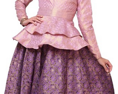 Model Baju Songket Pesta Kombinasi Silungkang Modern Atasan Terbaru ...