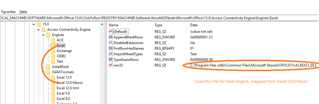The Excel Development Platform Vba Microsoftaceoledb120 Details