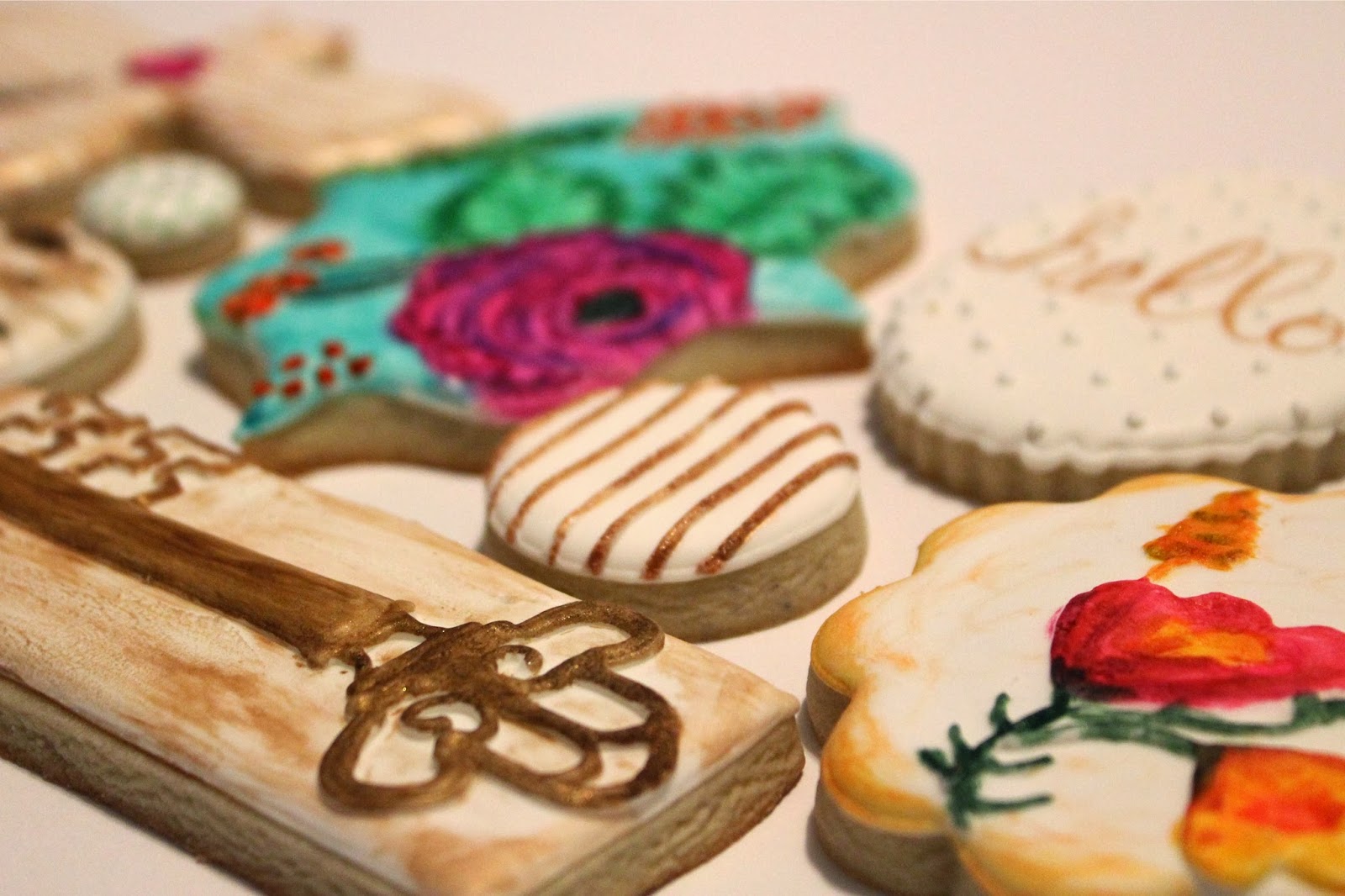 Sugar Bea's Blog: Secret Garden Cookies {Hand Painted}