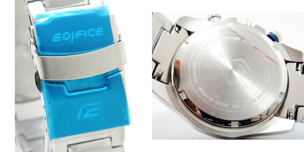 WatchAlide: CASIO EDIFICE F1 RACING CHRONOGRAPH CARBON 523 SILVER BLUE