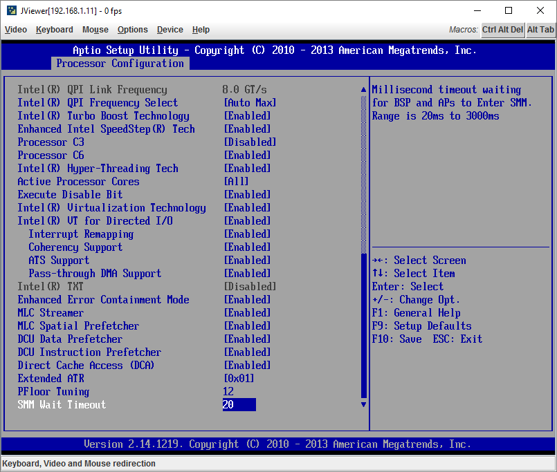 老人家無記性筆記: Server BIOS 設定 - Advanced