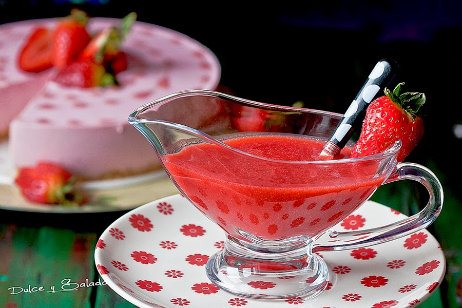 Dulce y Salado: Coulis de Fresa