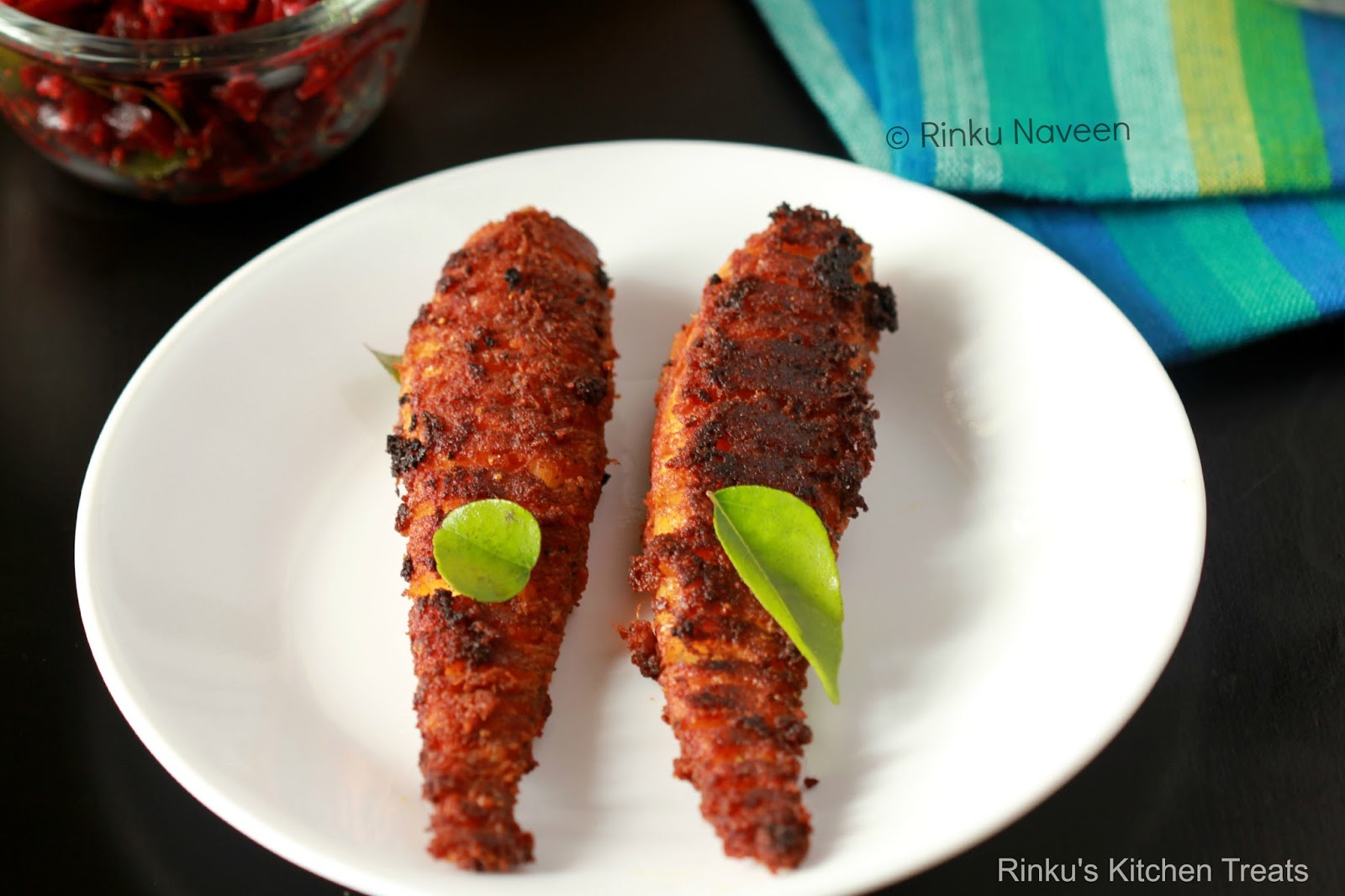 My Food Treats: Nongal Fry / Kerala Style Lady Fish Fry