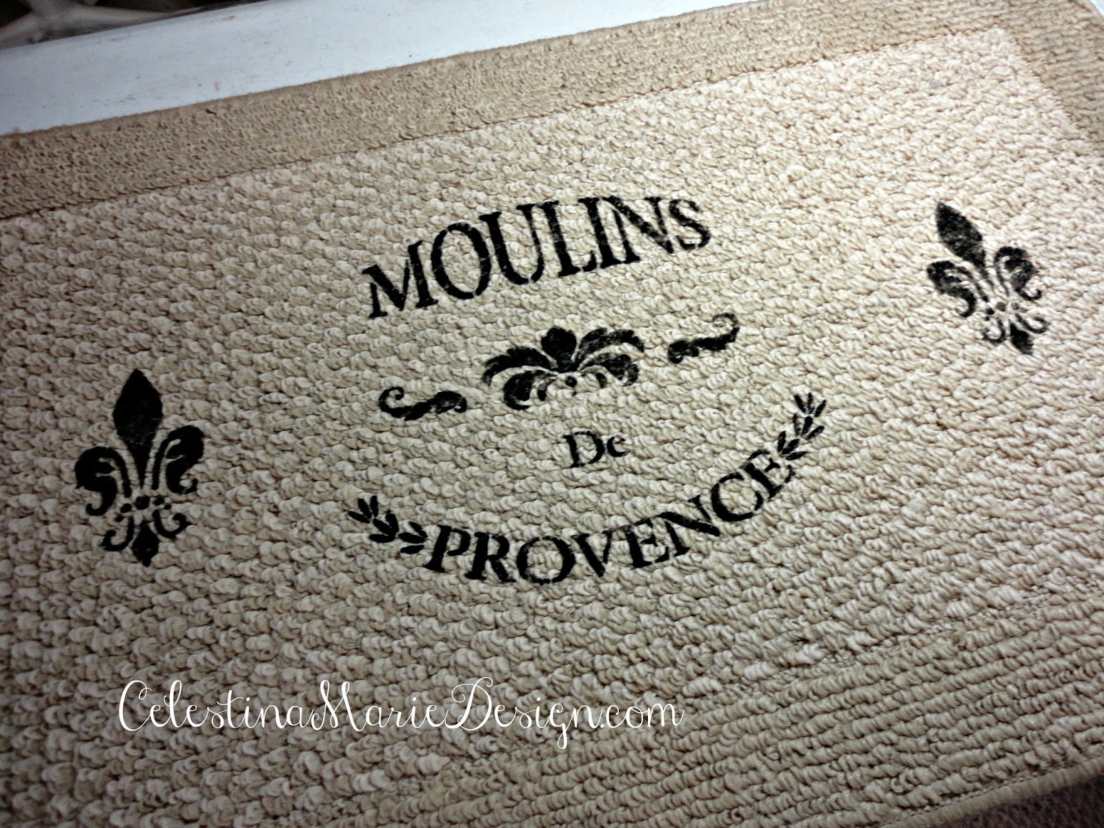 Designing a Stenciled French Rug - Rose Garden Market