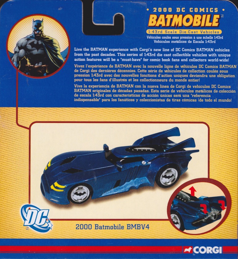 Toys and Stuff: Corgi #77349 2000 DC Comics Batmobile BMBV4