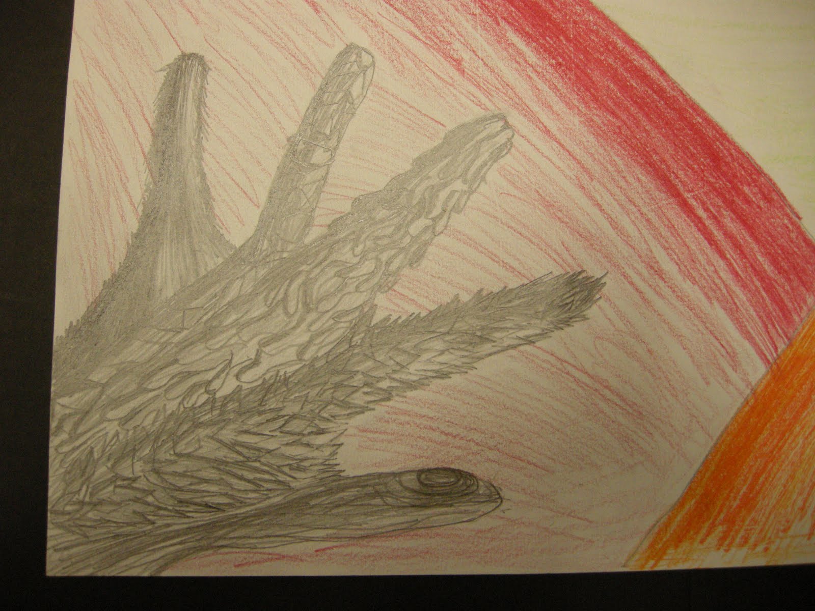 C.I.C.S. Bucktown Art: 5th Grade Textured Hands