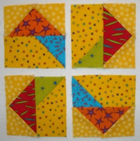 Double Nickel Quilts: Block Base #1336 Seesaw block using a jelly roll ...