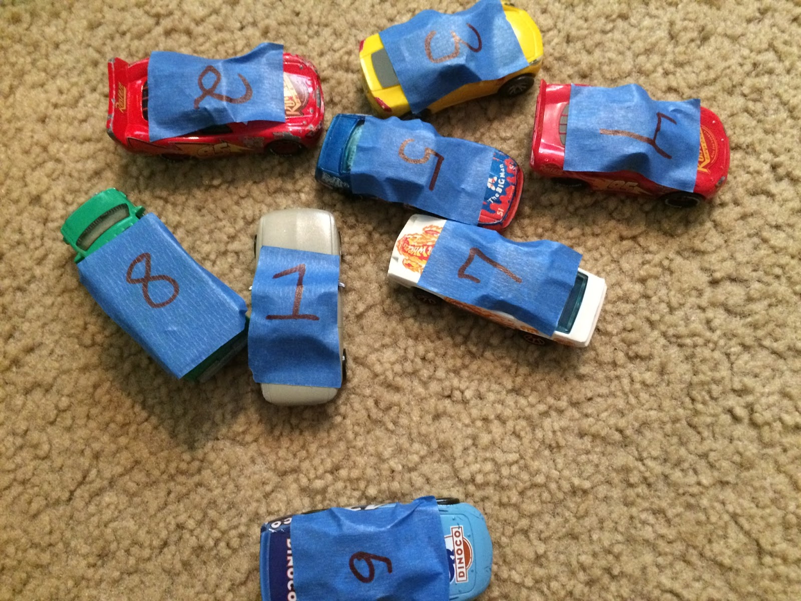 Car Garage Number Matching Montessori Activity - Take It From Nicole