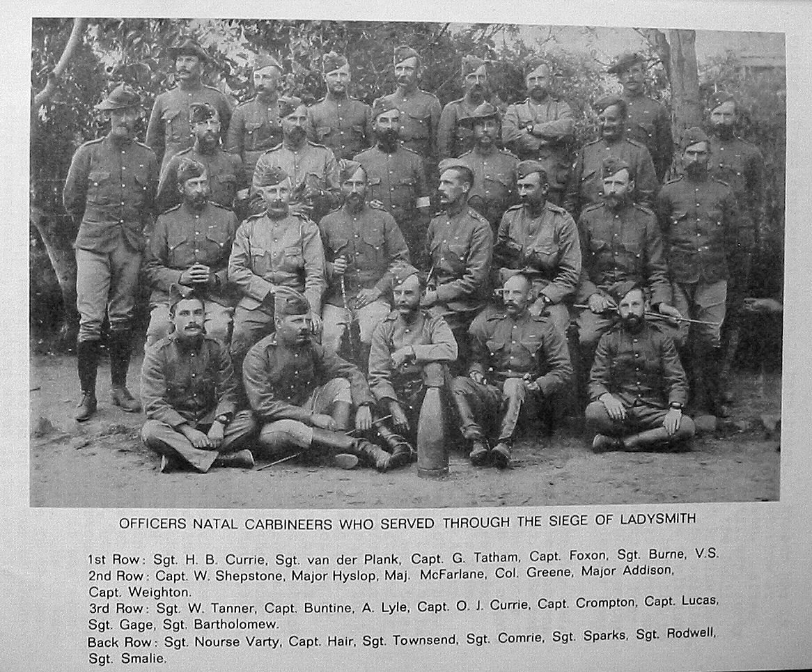 Mole's Genealogy Blog: Natal Carbineers officers who served through the ...