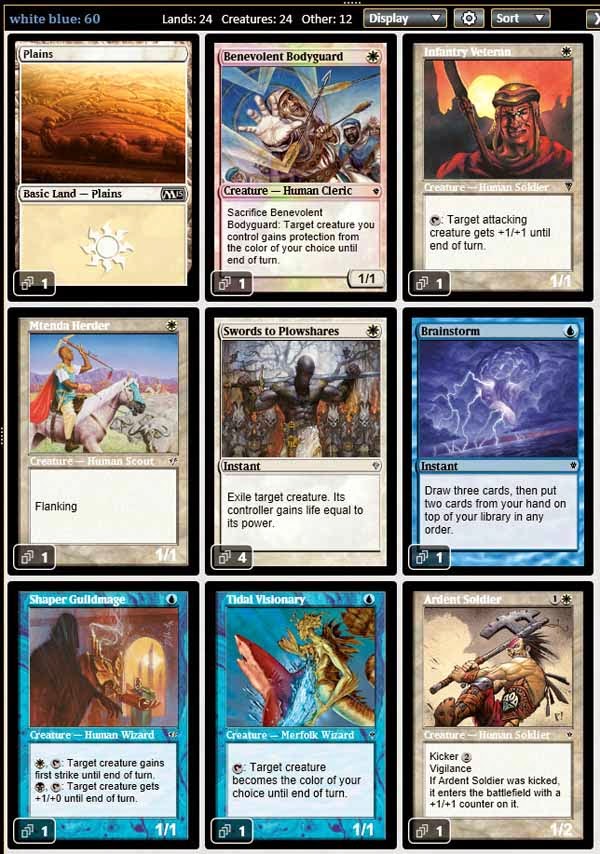 Magic the Gathering Adventures: [Legacy] White Blue Legacy learning deck