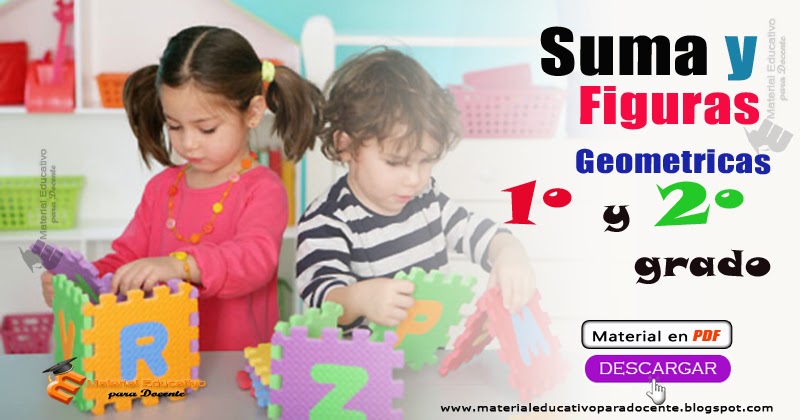 Material Educativo: Ejercicios de Suma y Figuras Geometricas para ...