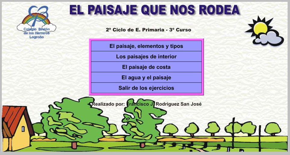 LA MINA .... 3º de PRIMARIA: EL PAISAJE QUE NOS RODEA