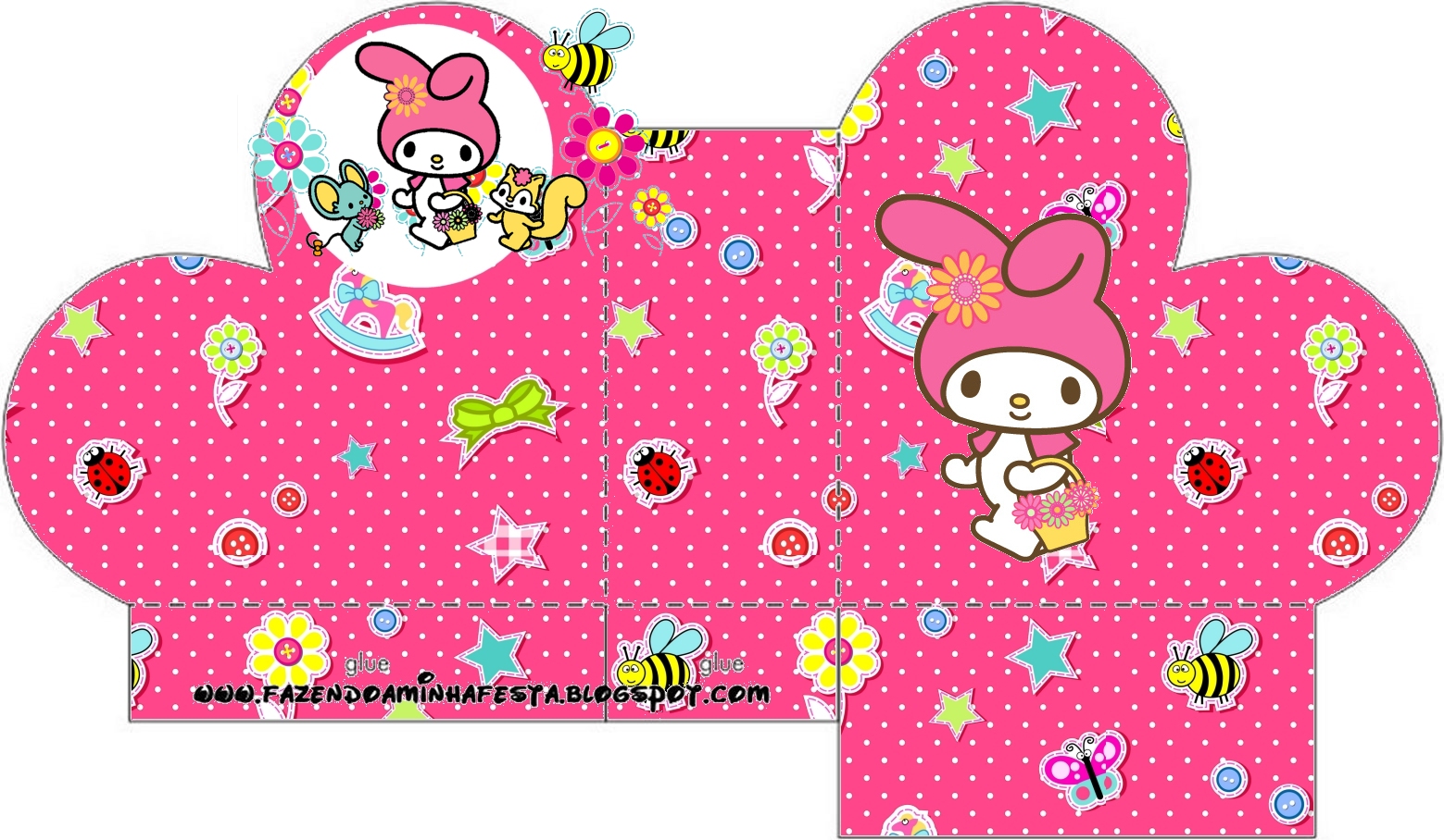 My Melody Birthday Party: Free Printable Boxes. - Oh My Fiesta! in english