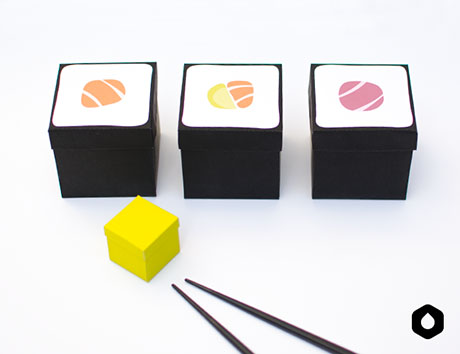 Maki and Wasabi Paper Boxes | Paperized Crafts