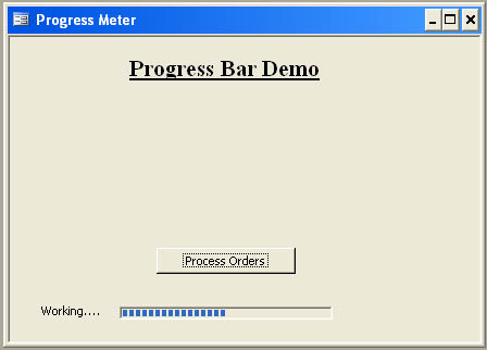 Microsoft access vba progress bar status bar microsoft - devopm