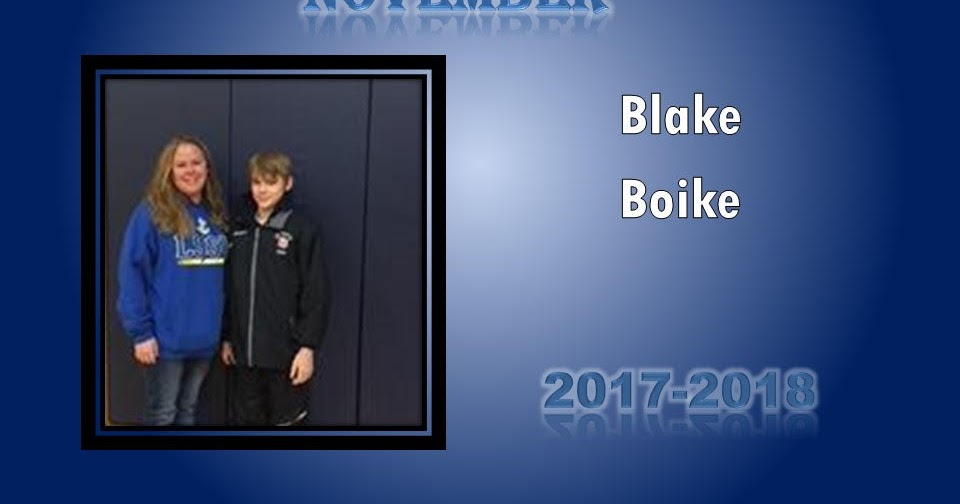 Talking Taylor Schools: HOOVER STUDENT OF THE MONTH Blake Boike