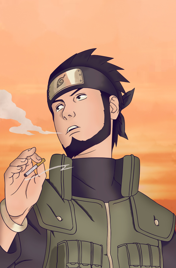 Homens Fumando: Asuma Sarutobi