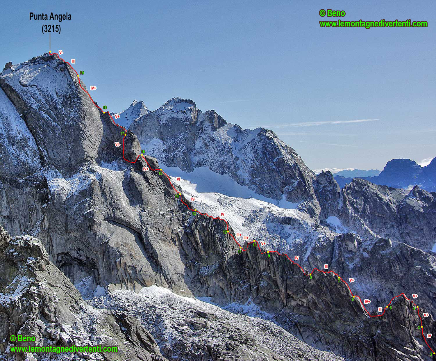 Le Montagne Divertenti - diario di viaggio: Spigolo Vinci al pizzo ...