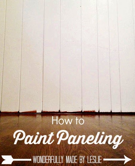 Wonderfully Made: how to paint paneling