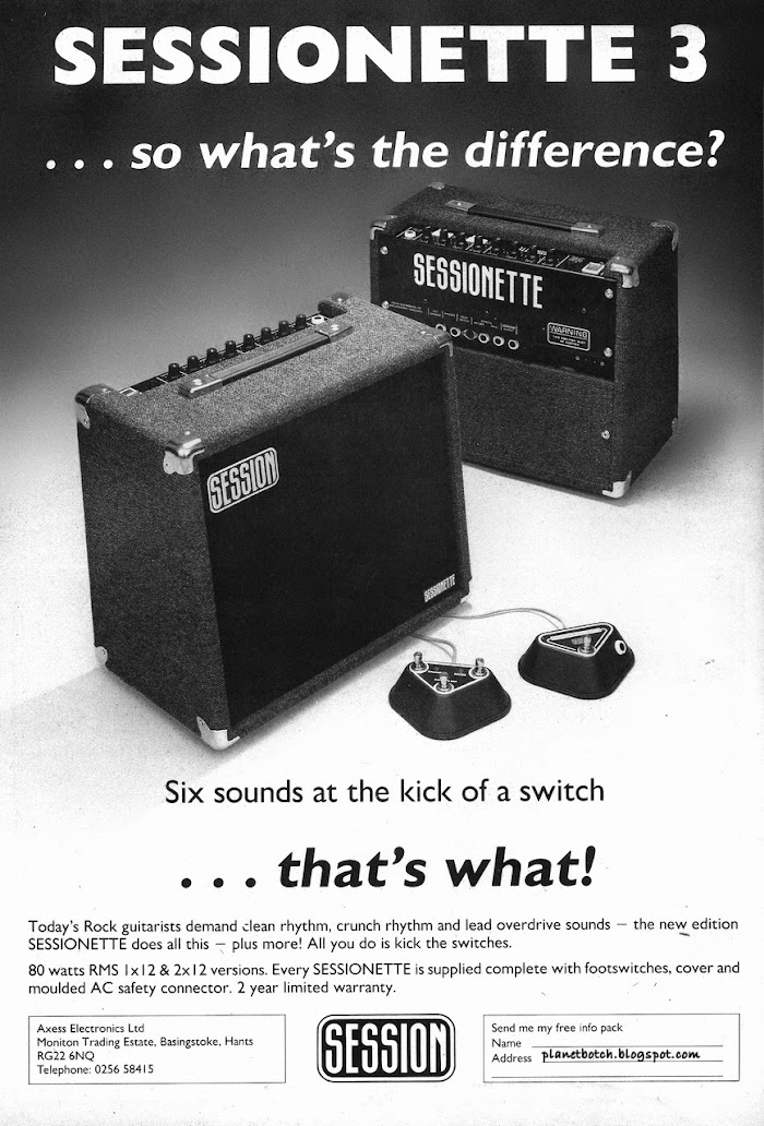 Session Sessionette Guitar Amps in the 1980s | Planet Botch