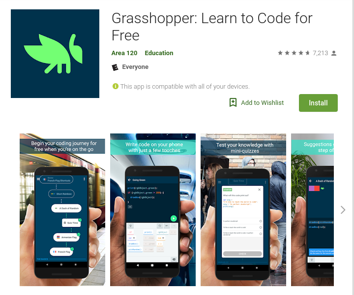 Grasshopper: La aplicación gratuita para aprender a programar en JavaScript