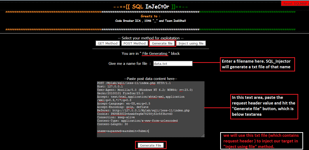 Sqlinjector Version 2 By Incredible Start With Linux Mannu Linux