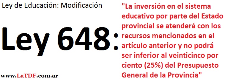 Explicación conflicto Ley 648 Tierra Del Fuego | Portal La TDF