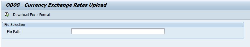 OB08 - Currency Exchange Rates Upload - Learn SAP Program