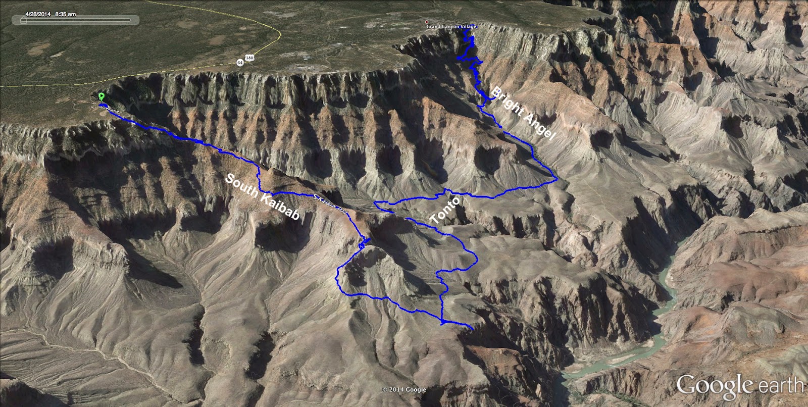 2016 hikes: Da big loop