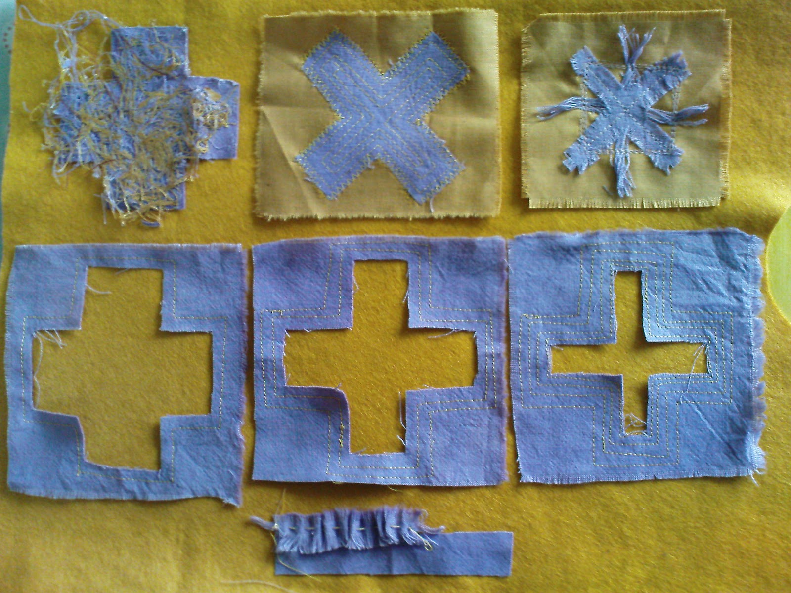 Stitch mark: Growth and Disintegration (ii)