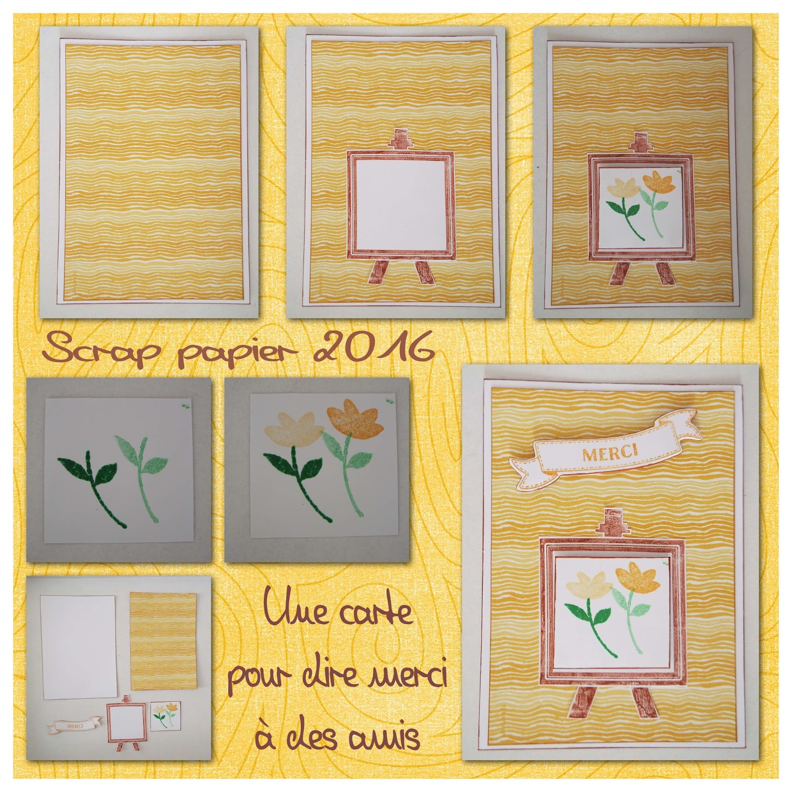 Mon album scrap: Un tableau pour dire Merci