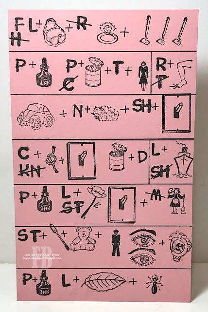 StampOwl's Studio: Rebus - Things that are Pink