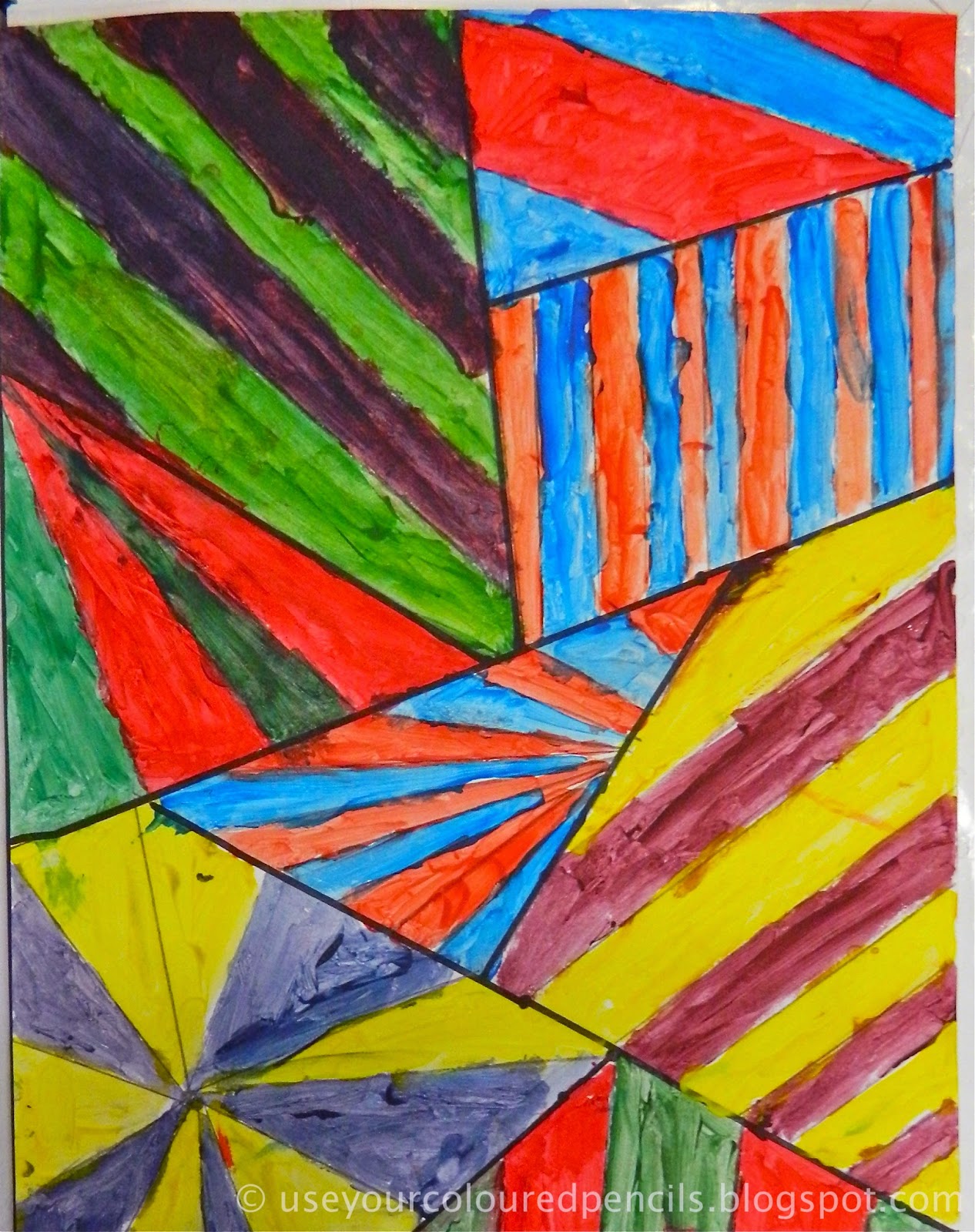 Use Your Coloured Pencils: Abstracts in Complementary Colours