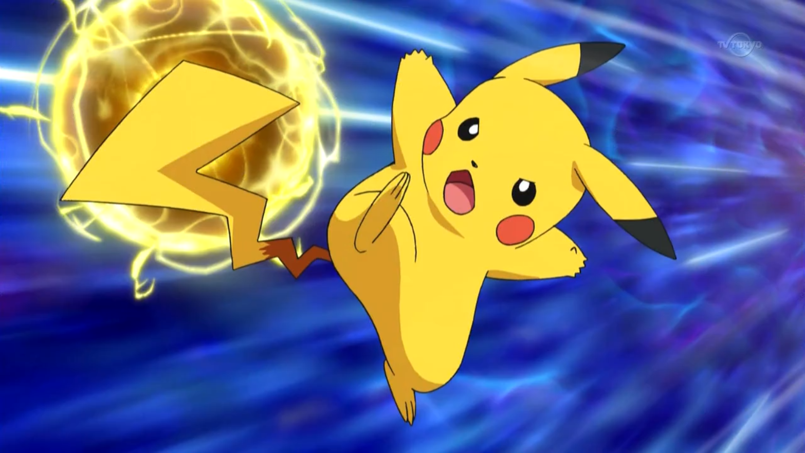 Pikachu usando Electro Ball (Imagens do Anime) - +Plus Monster Dex