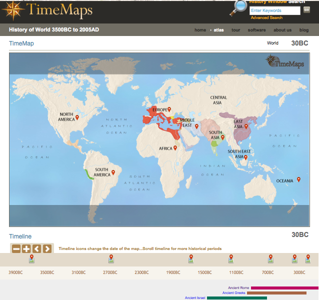 Història en present: Mapes amb línies de temps