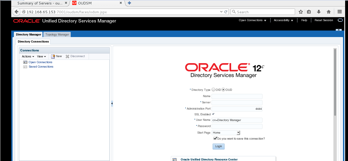 OAM and OpenAM: Installation of Oracle Unified Directory 12c Software and 12c Infrastructure ...