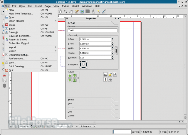 Scribus (Ultima Version) | Cada uno es lo que hace, no lo que piensa..