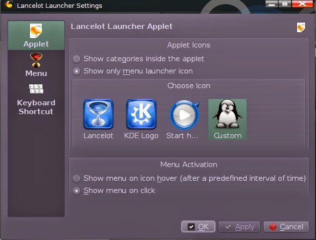 Change Default KDE start menu with Lancelot Start Menu
