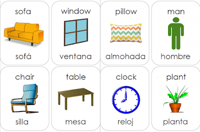 Spanish and English vocabulary - Home and household items - Spanish to ...