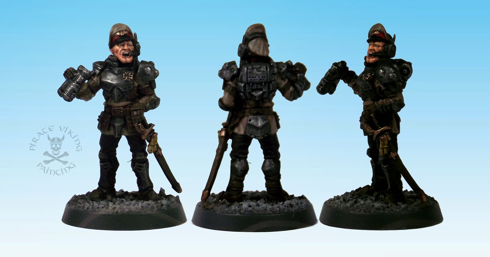 Pirate Viking Painting: Steel Legion Officers (Rust proofing extra)