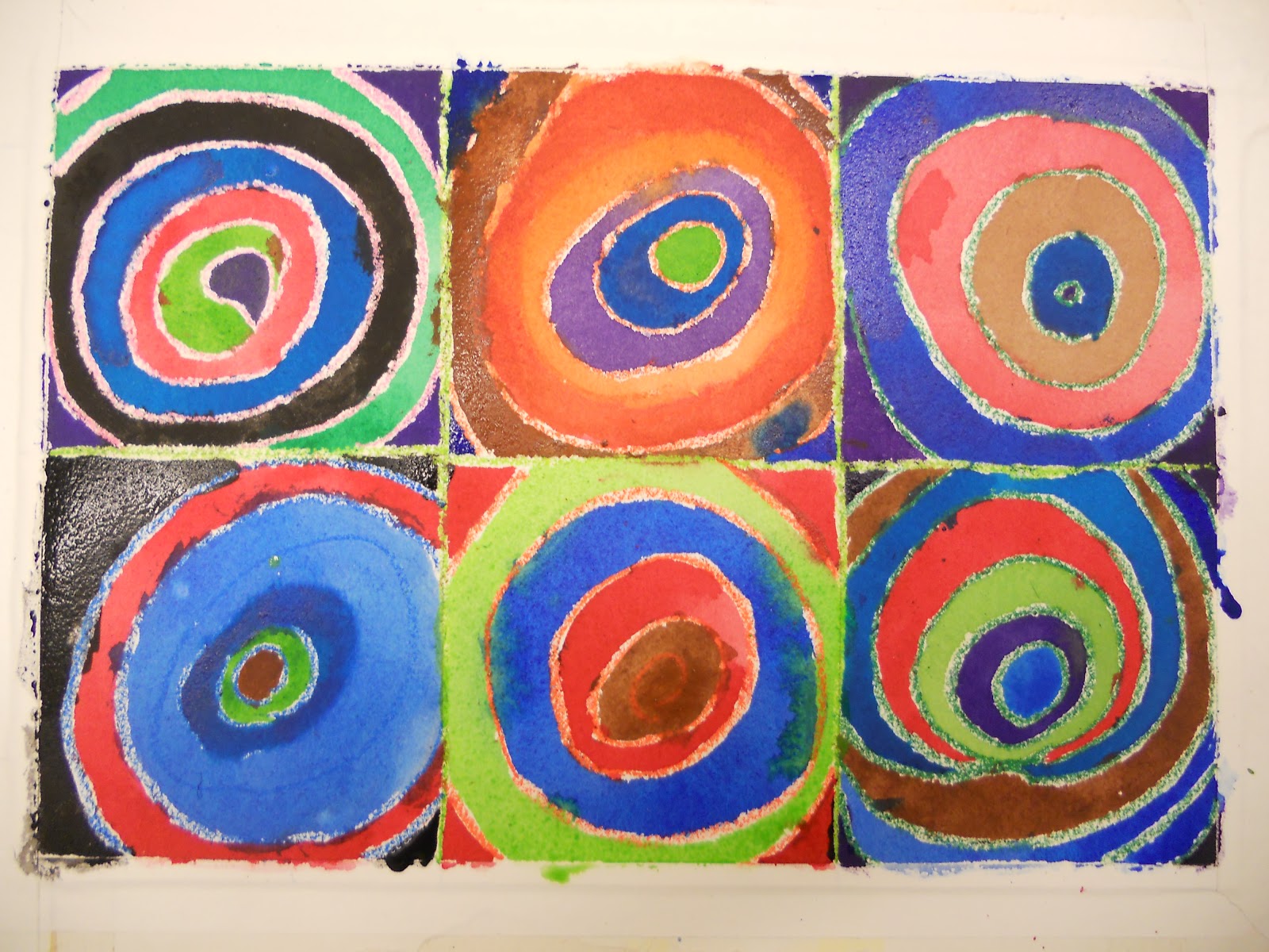 Create Art With Mrs. P!: Kandinsky Circles Watercolors