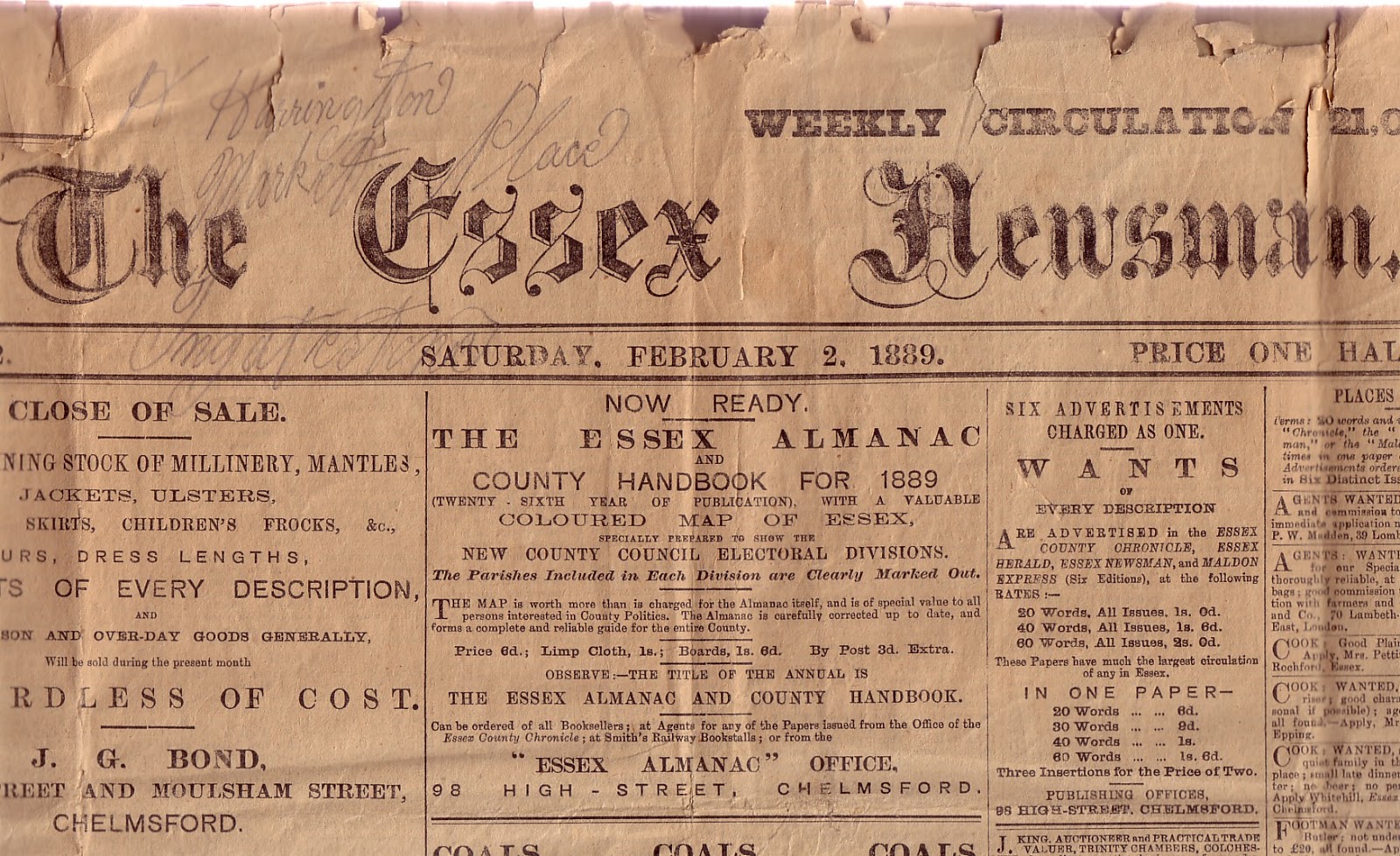 ESAH160: Research Help: British Newspaper Archive