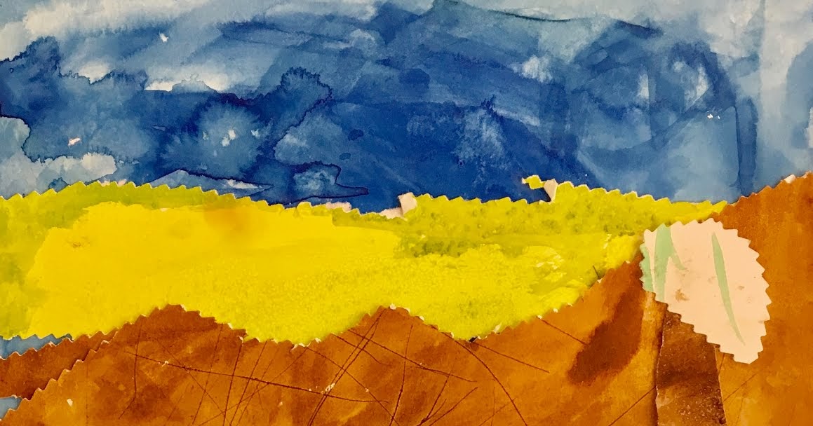 Mrs. Smiley's Art Room: Third Grade Texture Collage Landscapes